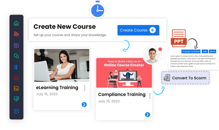 Ai eLearning Authoring Tool | Create courses in Minute