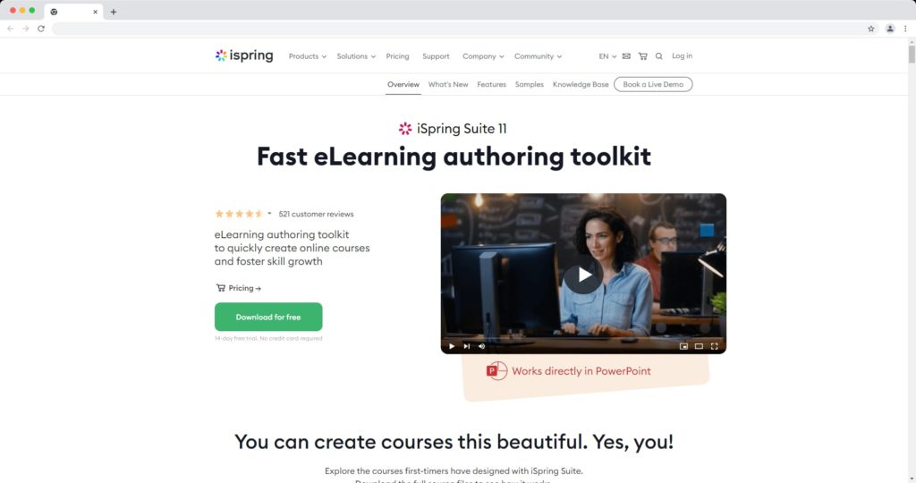 eLearning authoring tool examples - help you make the best choice